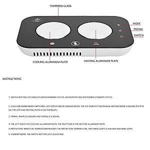 Cold and Warm Coaster,Cup Cooling Heating Machine Drink Coffee Tea Milk 100V-240V US Plug
