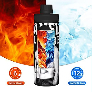 Eevikion Canelo of Alvarez Stainless Steel Insulated Tumbler Sports Water Bottle Hot and Cold Travel Cup 18oz