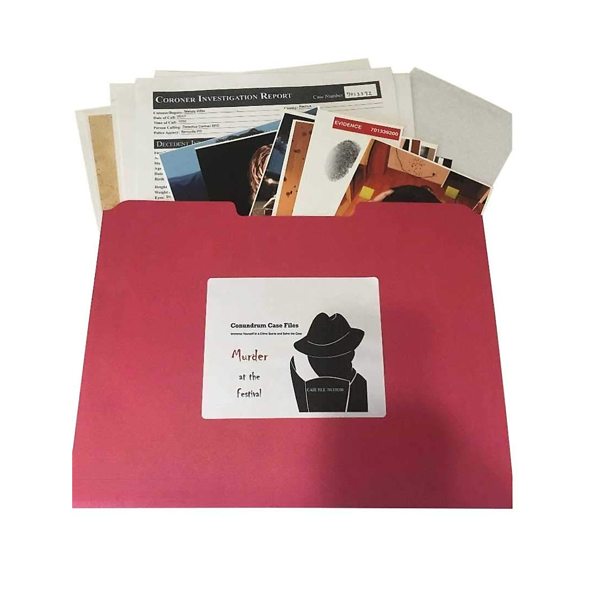 Conundrum Case Files: Murder Mystery Detective Game | Murder at The Festival | 1-4 Players