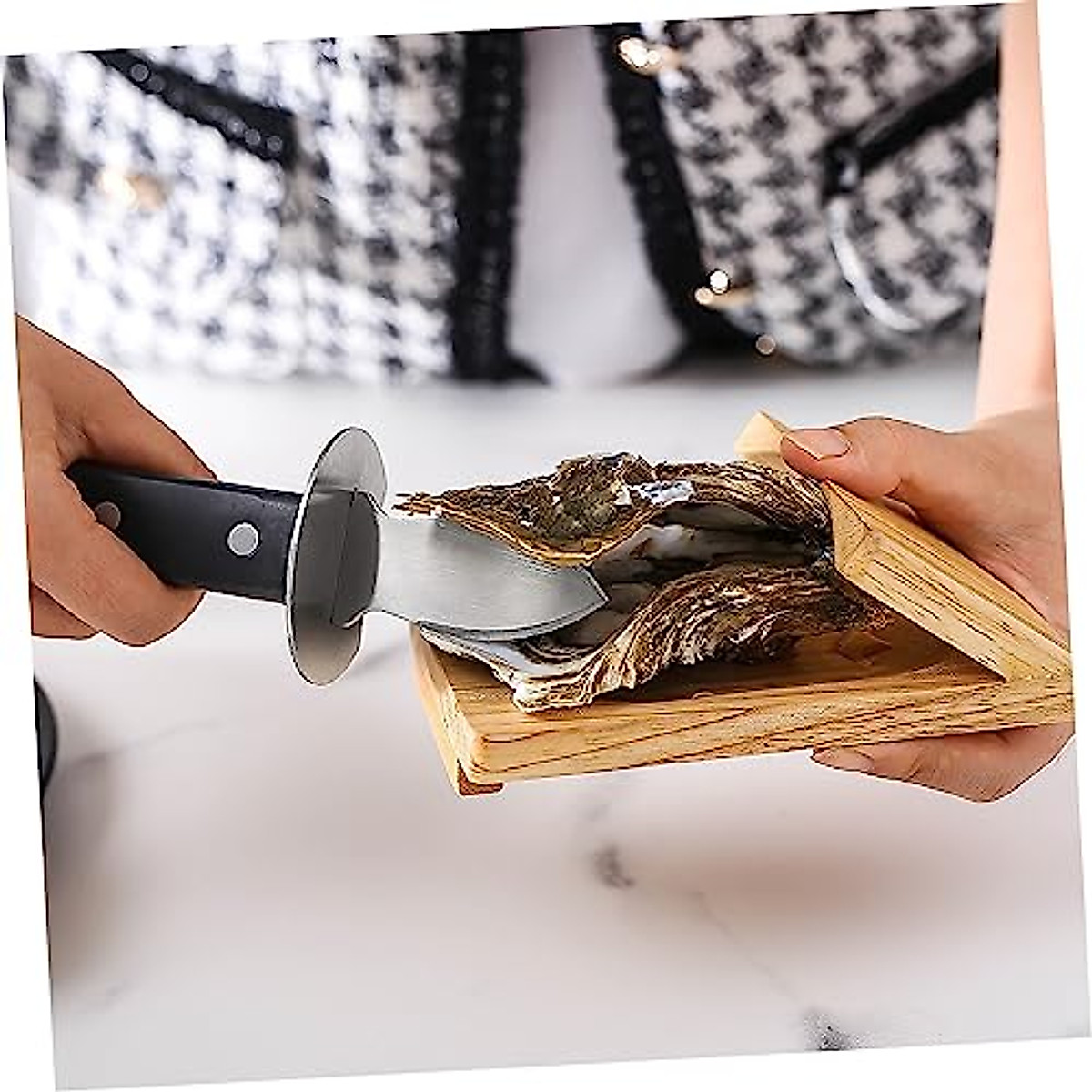 VOSAREA 1pc Handguard Seafood Opener Tool Oyster Shucking Hand Guard Non- Slip Oyster Knife Decorating Tools Cookie Decorating Tools Kitchen Utensil Set Hand Protector Kitchen Gadget Tray