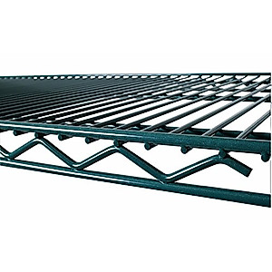 KPS Commercial Green Epoxy Coated Wire Shelving 18 x 36 (4 Shelves) - NSF