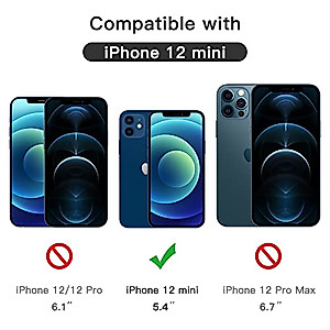 JETech Full Coverage Screen Protector for iPhone 12 mini 5.4-Inch, 9H Tempered Glass Film Case-Friendly, HD Clear, 3-Pack