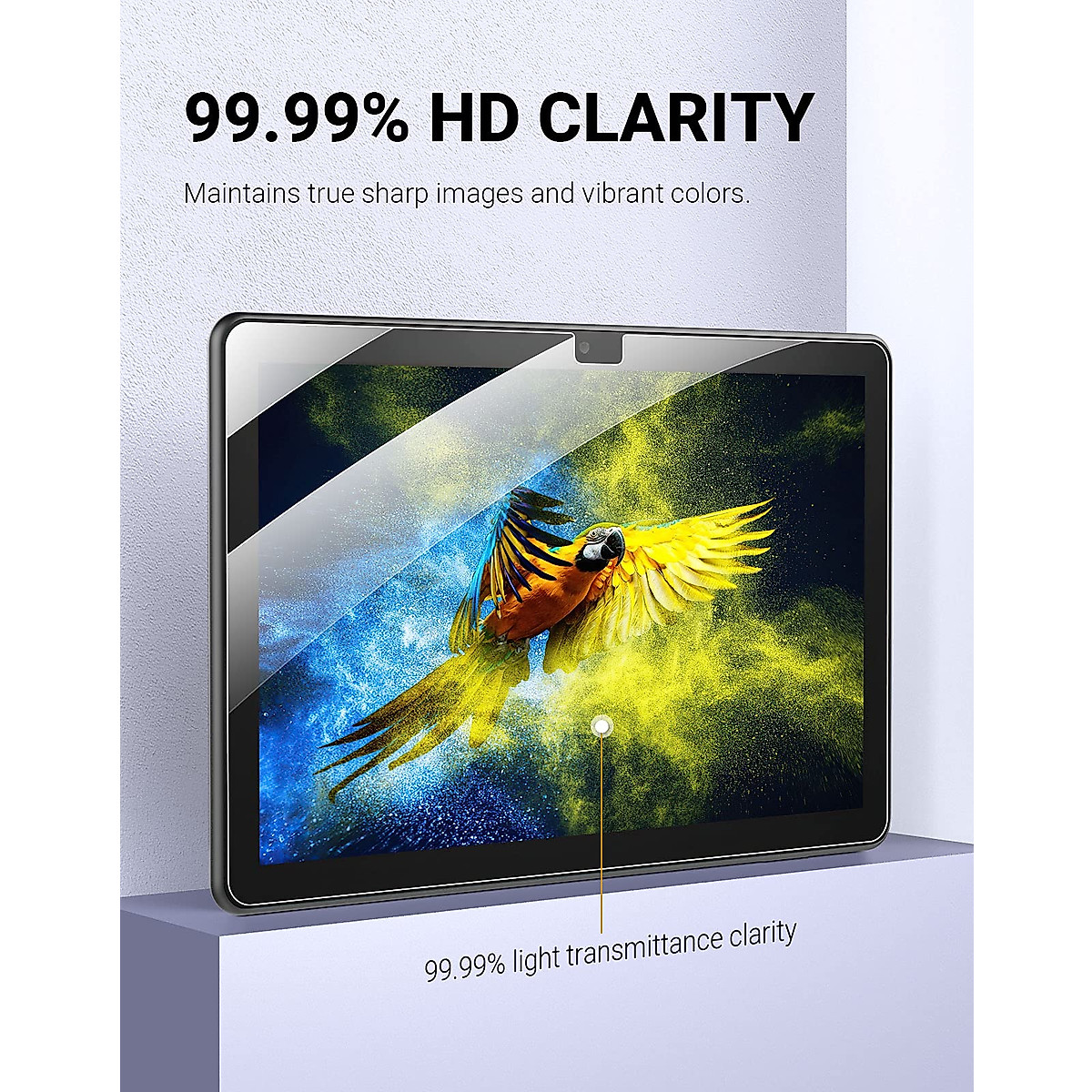 MoKo 2 Pack Sreen Protector for All-New Fire HD 10 & Fire HD 10 Plus - 10.1" (13th/11th Generation - 2023/2021 Release), Tempered Glass for Fire HD 10 Screen Protector, 9H Hardness, Glass