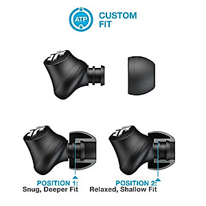 JLab Audio JBuds Pro Premium in-Ear Earbuds with Mic, Guaranteed Fit, Guaranteed for Life - Blue