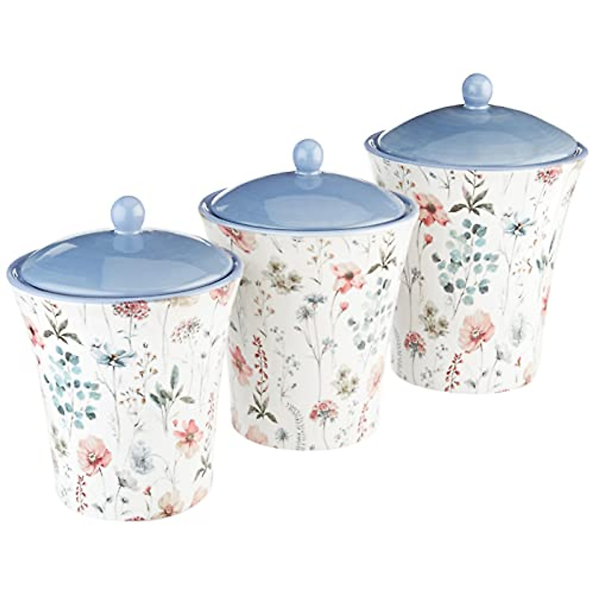 Certified International 3 Pc. Canister Set Ceramic Serveware, One Size, Multicolor