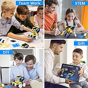 OUTOGO STEM Projects 11-in-1 Solar Robot Toy for Kids Ages 8-12, Science Kits Educational Robotics to Build, Christmas Birthday Gifts for 8 9 10 11 12 13 14 Year Old Boys Girls Teens.