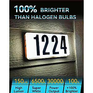 Keiurot House Number Light Bulb Address Bulb 193 Bulb Lighted Address Sign LED Replacement Bulb Kit 10-30Volt AC/DC, RV Landscape and Cabinet Lighting White, 2Pack