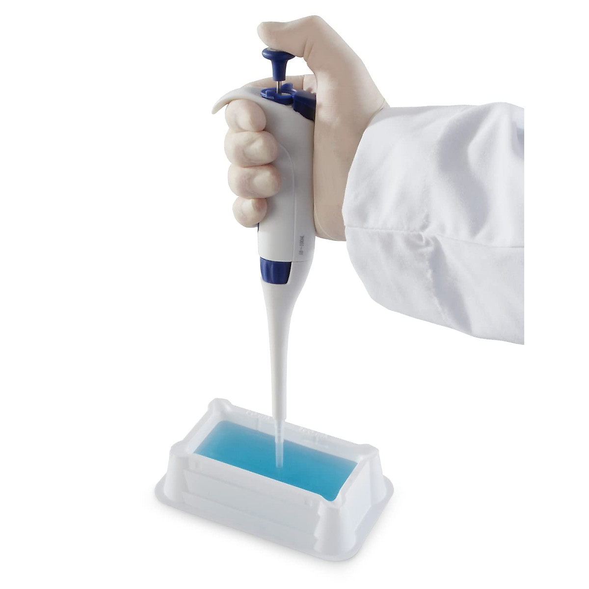 Heathrow Scientific Sterile Reagent Reservoir, 5 mL Capacity, Polystyrene, Disposable, White (Pack of 50)