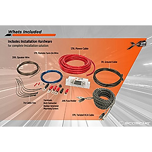 SCOSCHE X2AKA95 Ultra High Current Single Amp Kit