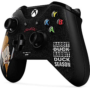 Skinit Decal Gaming Skin Compatible with Xbox One X Controller - Officially Licensed Warner Bros Elmer Fudd Thats All Folks Design
