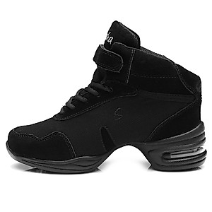 SWDZM Men/Women Modern Dance Shoes/Hip-hop Jazz/Sport/Outdoor Shoes B60 Black 8.5 D(M) US
