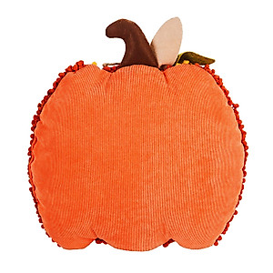 Cypress Home Beautiful Thanksgiving Fall Pumpkin Shaped Comfortable Pillow - 16 x 4 x 17 Inches Indoor/Outdoor Decoration for Homes, Yards and Gardens