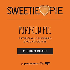 Pumpkin Pie Flavored Ground Coffee, by Paramount Roasters, 1-12 ounce package Sweetie Pie from Paramount Coffee Company