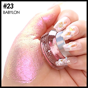 FOCALLURE Chameleon Cream Eyeshadow,Intense Color Shifting Creamy Eye Shadows,Eye Makeup with Highly Pigmented Metallic,Shimmer,Multi-Reflective Finishes,Long-Lasting with No Creasing,Babylon