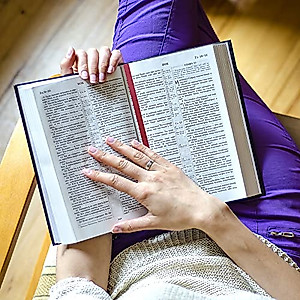 Prasacco 3 Pcs Bible Ribbon Bookmarks, Bible Verse Bookmarks Leather Bookmarks Bible Book Markers for Books Bible Accessories