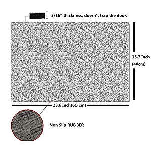 Funny Front Door Mat Welcome Foolish Mortals Mat Rubber Non Slip Backing Funny Doormat for Outdoor/Indoor Uses, Low-Profile Rug Mats for Entry 23.6"(W) X 15.7"(L)