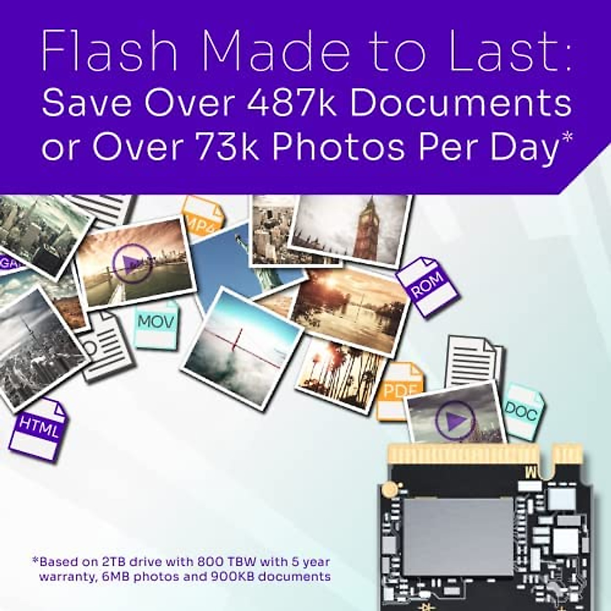 Solidigm™ P41 Plus Series 512GB PCIe GEN 4 NVMe 4.0 x4 M.2 2280 3D NAND Internal Solid State Drive (512GB, M.2 2280mm, PCIe 4.0 x4.) SSDPFKNU512GZX1