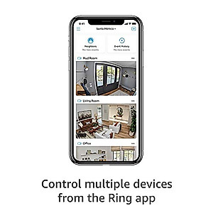Ring Indoor Cam, Compact Plug-In HD security camera with two-way talk, White, Works with Alexa – 2-Pack