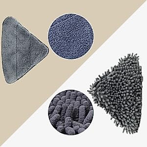 NEWBULU Long-Handled Wall Cleaning Mop, Ceiling Cleaner to Clean Ceiling Window Floors, Baseboard Cleaning Tool, Extension bar Range from 39 "to 85", 6 Replacement Pads and Window Cleaning Sticks