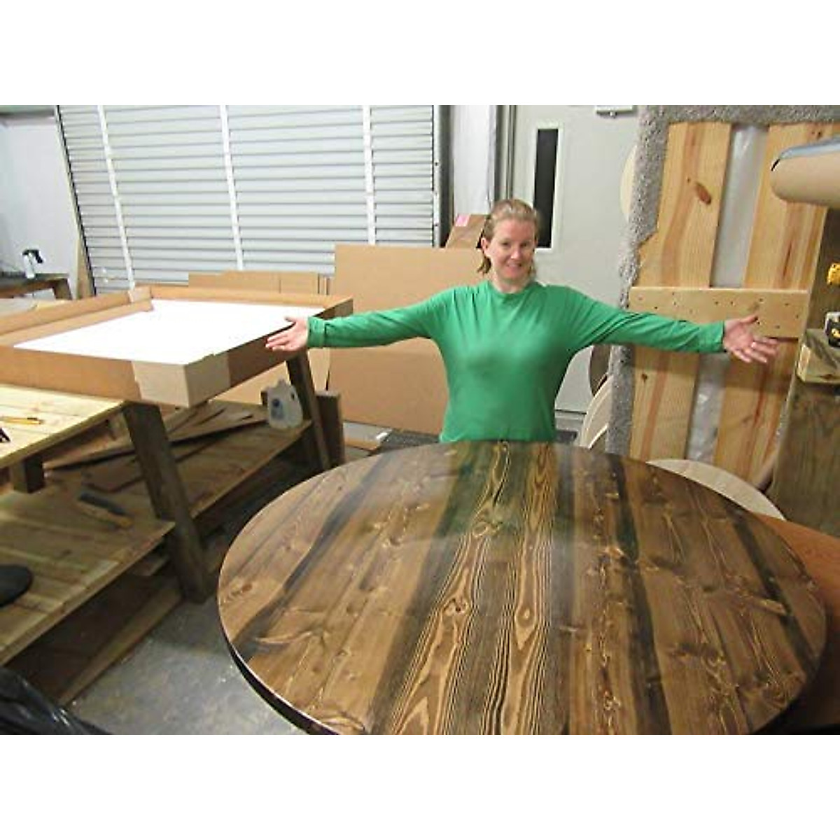 36" Large Lazy Susan for 72" Dining Table