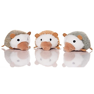 Manhattan Toy Nursing Nissa Nurturing Hedgehog Stuffed Animal with Plush Baby Hoglets
