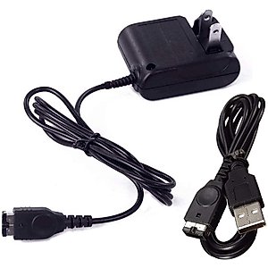 Charger Kits for Gameboy Advance SP, AC Adapter Supply Charging Cable and USB Charger Cord for Game Boy Advance SP Systems(GBA SP) and Nintendo DS