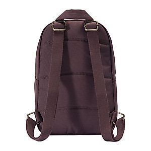 Carhartt Classic Mini Backpack, Durable, Water-Resistant Backpack with Adjustable Shoulder Straps, Wine