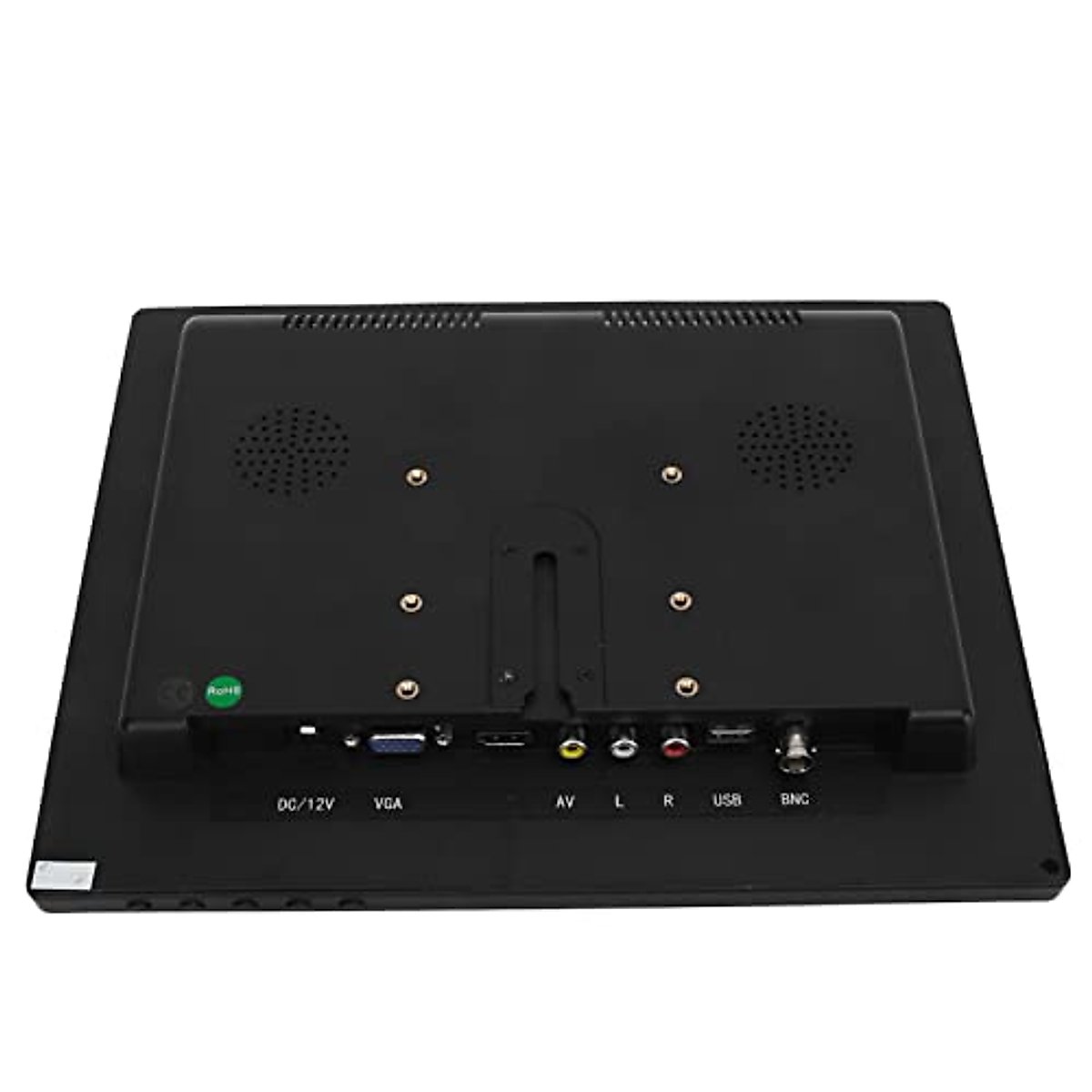 Shanrya VGA AV BNC USB DC Input Monitor, ABS 12.1in TFT LED Monitor Multifunctional 100‑240V Easy Installation Clear Picture for Computers (US Plug)