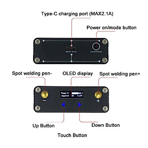 MinderRC DH30 Portable Spot Welding Machine With OLED Screen For Welding MAX 0.15mm Nickel Strip Battery Spot Welder Machine 5000mAh Lipo Include Firmware Upgraded