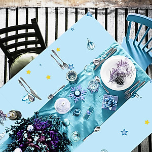 3pcs Bear Baby Shower Decorations Tablecloth Large Blue Teddy Bear We Can Bear Wait Baby Shower Decorations Table Cloth 108x54 Inches Disposable Waterproof Table Covers for Boy Baby Shower Party