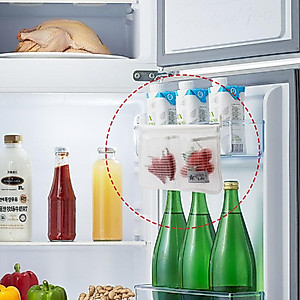 Meprotal 4 pcs Refrigerator Door Organizer Set, Fridge Hanging Mesh Bag Refrigerator Door Hanging Organizer