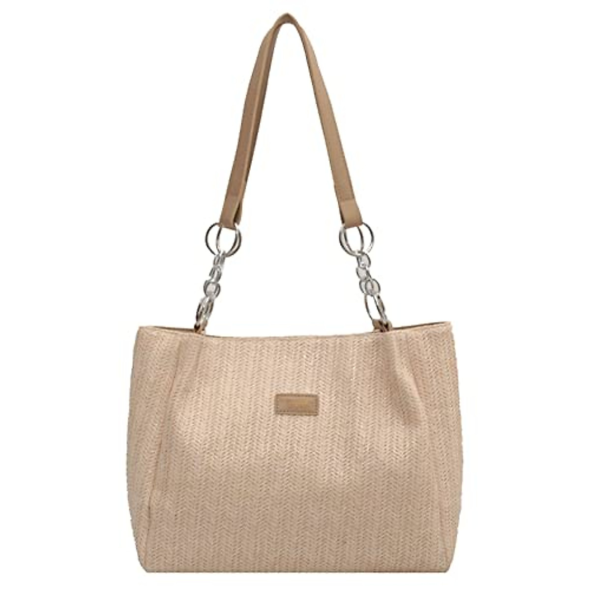 Woven Straw Bag Summer Women Large Fashion Shoulder Bag Casual Beach Travel Students Tote Bag