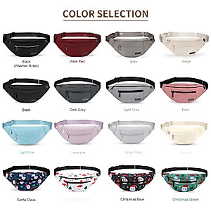 MAXTOP Large Crossbody Fanny Pack with 4-Zipper Pockets,Gifts for Enjoy Sports Yoga Festival Workout Traveling Running Casual Hands-Free Wallets Waist Pack Phone Belt Bag Carrying All Phones