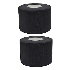 2 PCS Disposable Barber Neck Strips Waterproof Neck Paper Tissue Roll for Salon Haircutting Styling Coloring Black