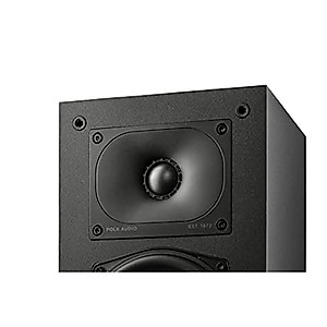 Polk Monitor XT15 Pair of Bookshelf or Surround Speakers - Hi-Res Audio Certified, Dolby Atmos & DTS:X Compatible, 1" Terylene Tweeter & 5.25" Dynamically Balanced Woofer (Pair, Midnight Black)