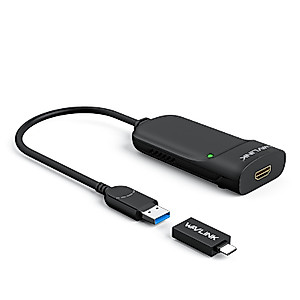 WAVLINK USB 3.0 to HDMI Universal Video Adapter, Displaylink Chips Supports up to 6 Monitor displays, Compatible with Windows, MacOS, Ubuntu 20.04,22.04,LTS, ChromeOS-Upgrade Version