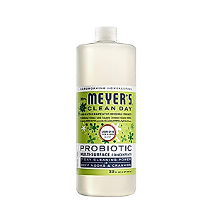MRS. MEYER'S CLEAN DAY Probiotic Multi-Surface Concentrate Cleaner, Lemon Verbena, Cleans Crevices And Tough Stains, 32 Fl Oz