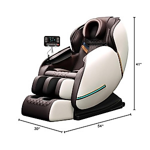 MININEC Zero Gravity Full Body Massage Chair,Airbag Massage Chair Recliner with Foot Rollers, Built-in Heater, Bluetooth Speaker for Home, Office