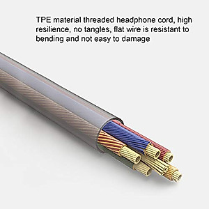 D-GROEE Earbuds Earphones, Wired Headphones in Ear, S32 Universal 3.5mm L-Shaped Plug Wired Earphone for Phone Black