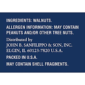Fisher Chef's Naturals Chopped Walnuts 2lb, 100% California Unsalted Walnuts for Baking & Cooking, Snack Topping, Great with Yogurt & Cereal, Vegan Protein, Keto Snack, Gluten Free
