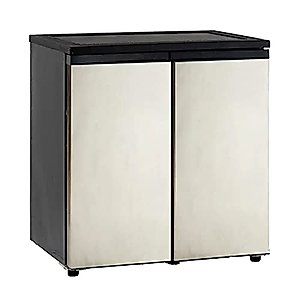 Avanti RMS551SS Model RMS551SS-SIDE-BY-SIDE Refrigerator/Freezer, 33.5" x 31" x 23", Stainless Steel