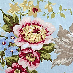 FADFAY Shabby Floral Bedding Elegant Peony Sheets Set Luxury Bedding Collections 800 Thread Count 100% Egyptian Cotton Deep Pocket, 4 Piece-California King Size