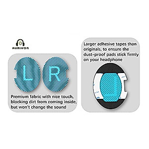 Replacement Ear-Pads for Bose QuietComfort QC 2 15 25 35 Ear Cushions for QC2 QC15 QC25 QC35 SoundLink/SoundTrue Around-Ear II AE2 Headphones (Black)