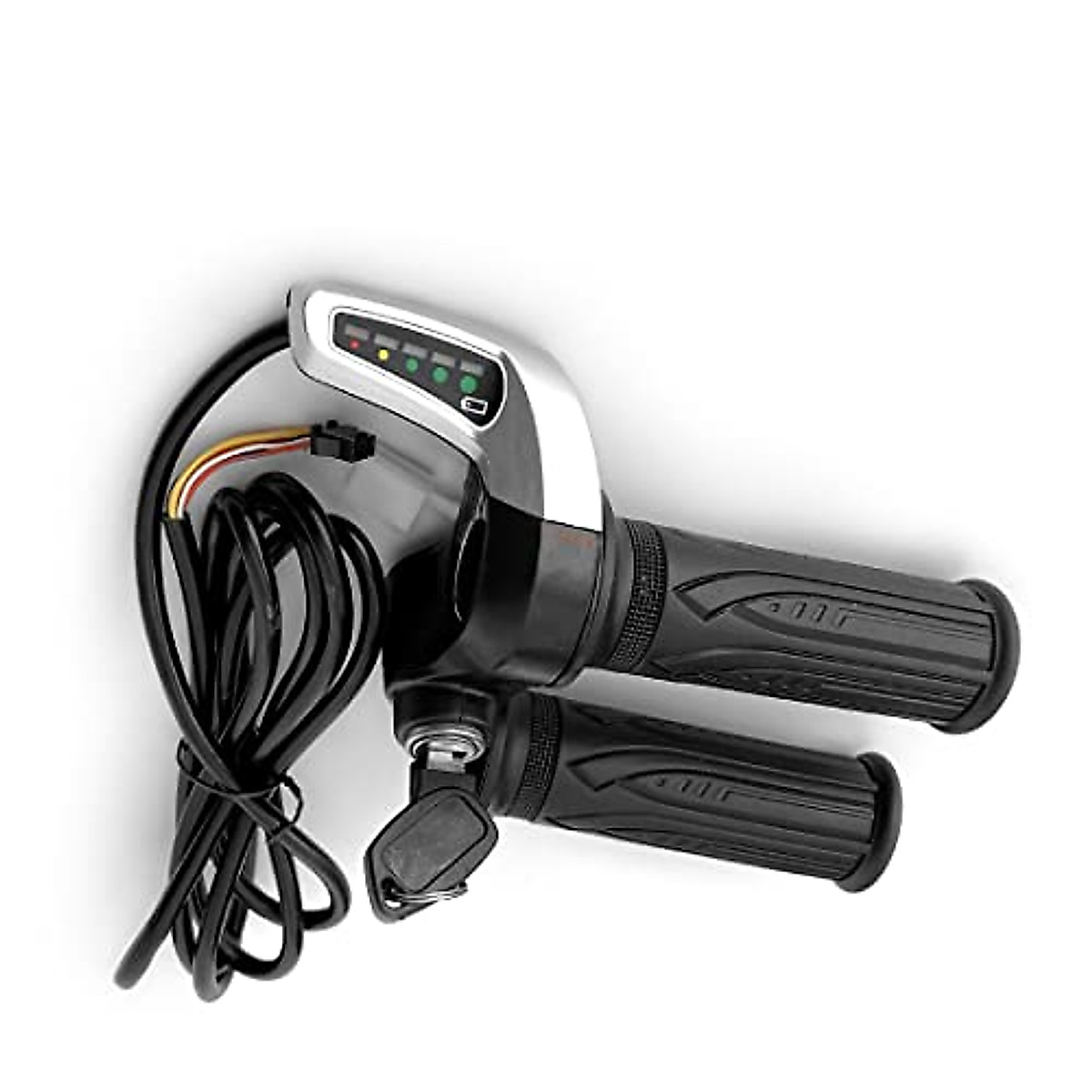 L-faster 24V/36V/48V Electric Bike Throttle Grip Electric Scooter Voltage Indicator Power Key Locker Accelerator (48V)
