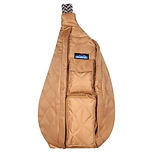 KAVU Original Rope Puff Diamond Quilted Mini Sling Pack - Taupe