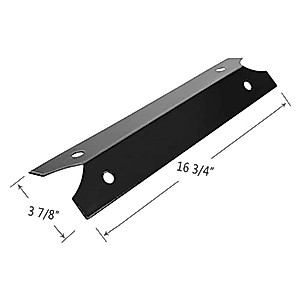 Votenli P9731A (5-Pack) 16 3/4" Porcelain Steel Heat Plate Replacement for Select Brinkmann, Charmglow Gas Grill Models (5-Pack)