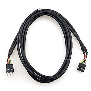 DGBRSM USB Header Extension Cable 3.3Ft USB Header 10 Pin Male to Female Header Extender Extension Cable