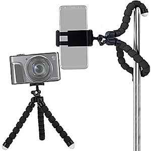 GearFend 6.5” Flexible Universal Tripod, Smartphone Tripod Mount Compatible with All Smartphones Plus Microfiber Cloth