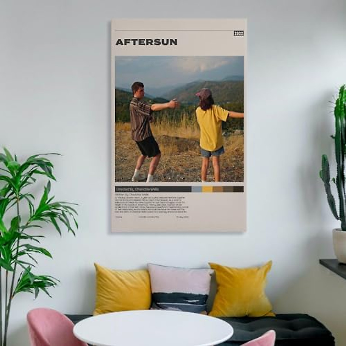 Aftersun Movie Poster Minimalist Film Posters (4) Canvas Painting Wall Art Poster for Bedroom Living Room Decor 08x12inch(20x30cm) Unframe-style