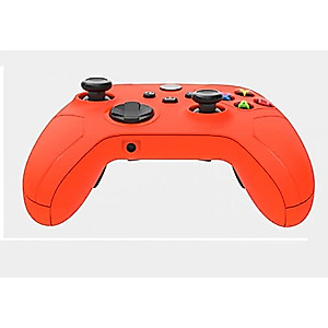 VISIONHMD Enhanced Wired Controller for Xbox Series X|S With 4 Remappable Buttons, 4 Motor Vibration sand 3.5mm Stereo Headset Jack, Compatible with Xbox One and PC/Laptop Windows7/8/10-Red